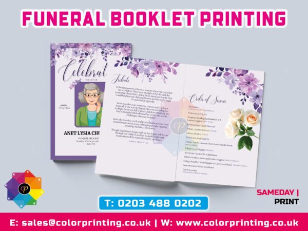 Funeral Program Booklet Printing | Same Day Order of Service